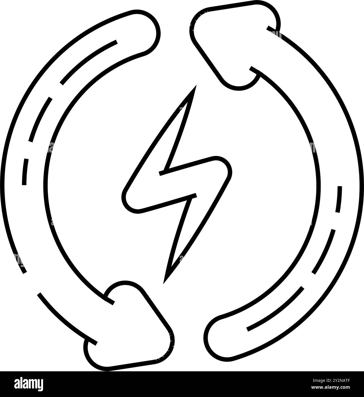 auto reset product label caution line icon vector illustration Stock ...