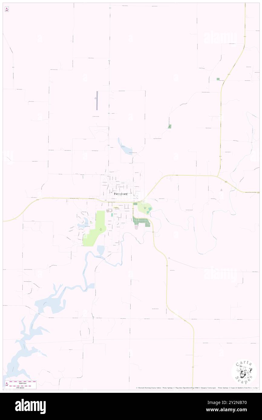 Map of plattsburg missouri Cut Out Stock Images & Pictures - Alamy