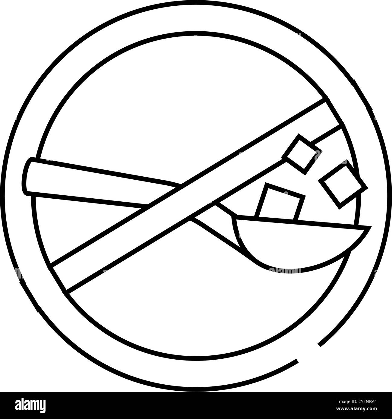 sugar free product label warning line icon vector illustration Stock ...