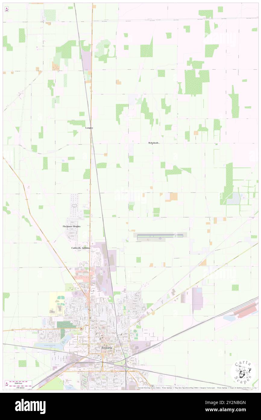 Map of fostoria hi-res stock photography and images - Alamy