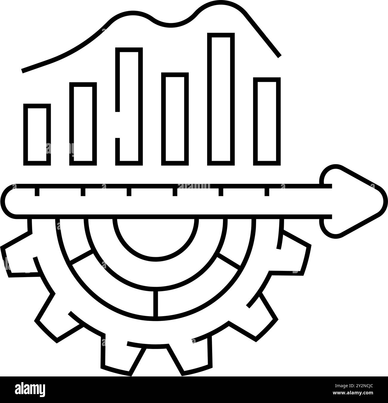 organizational development business process line icon vector illustration Stock Vector Image ...