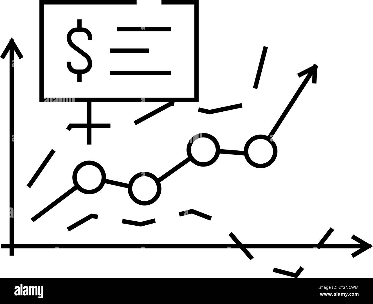 sales forecasting business process line icon vector illustration Stock Vector Image & Art - Alamy