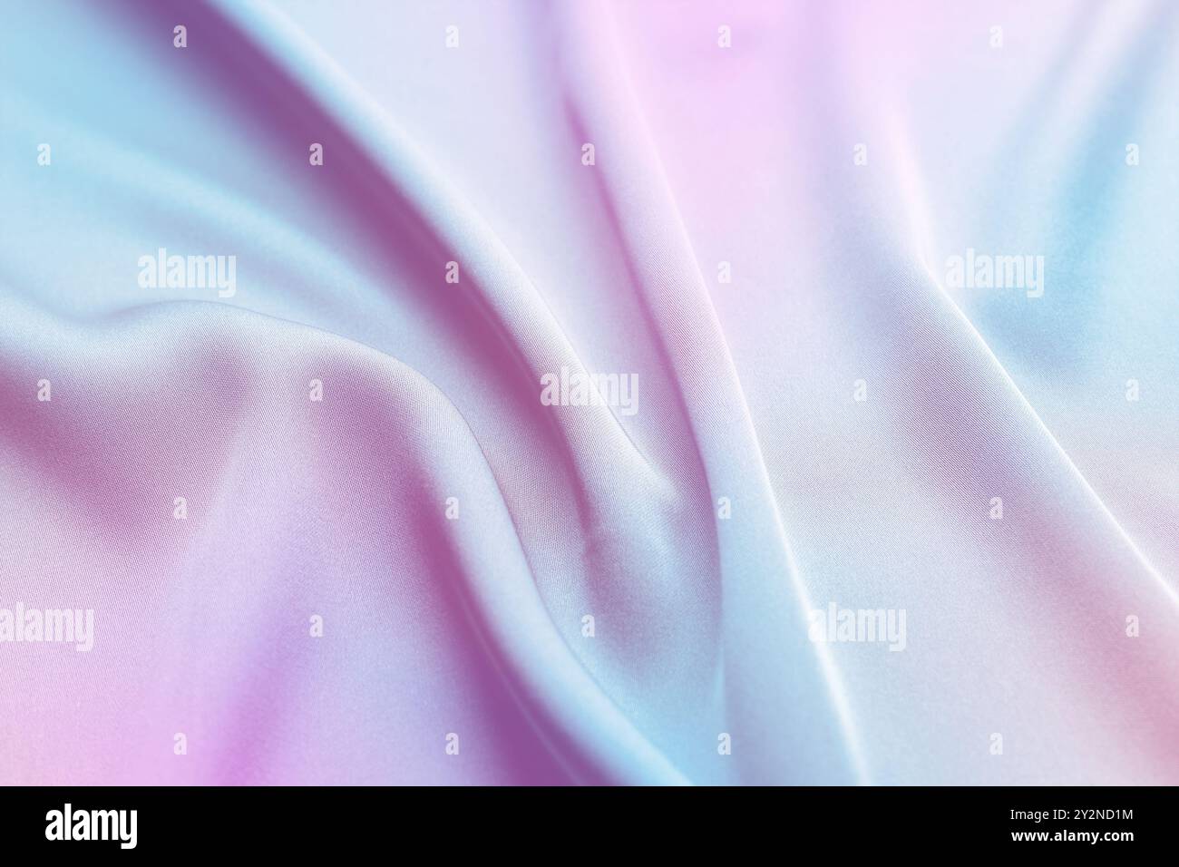 Beautiful silk fabric with color gradient, top view Stock Photo - Alamy