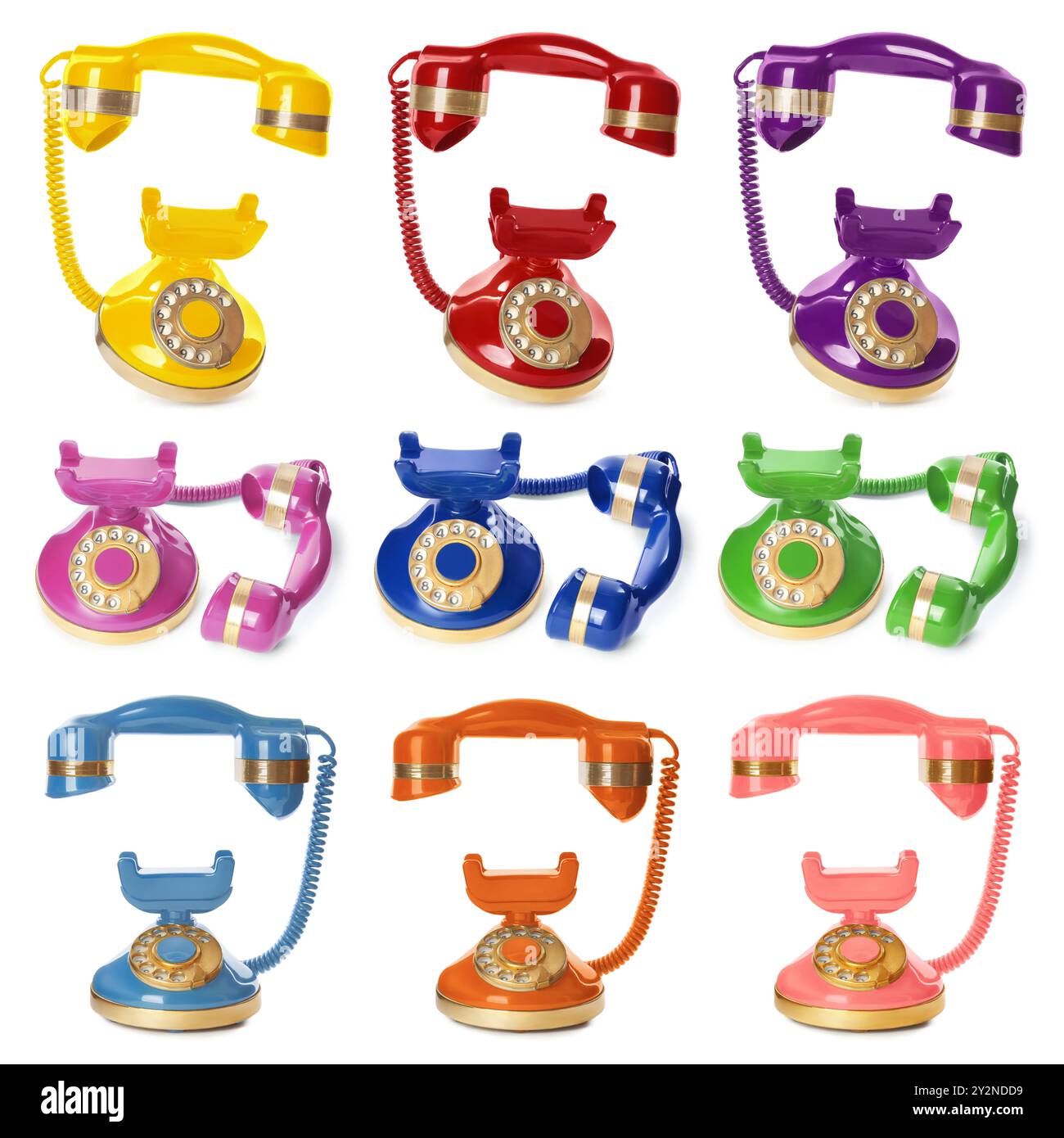 Vintage telephone rainbow hi-res stock photography and images - Alamy