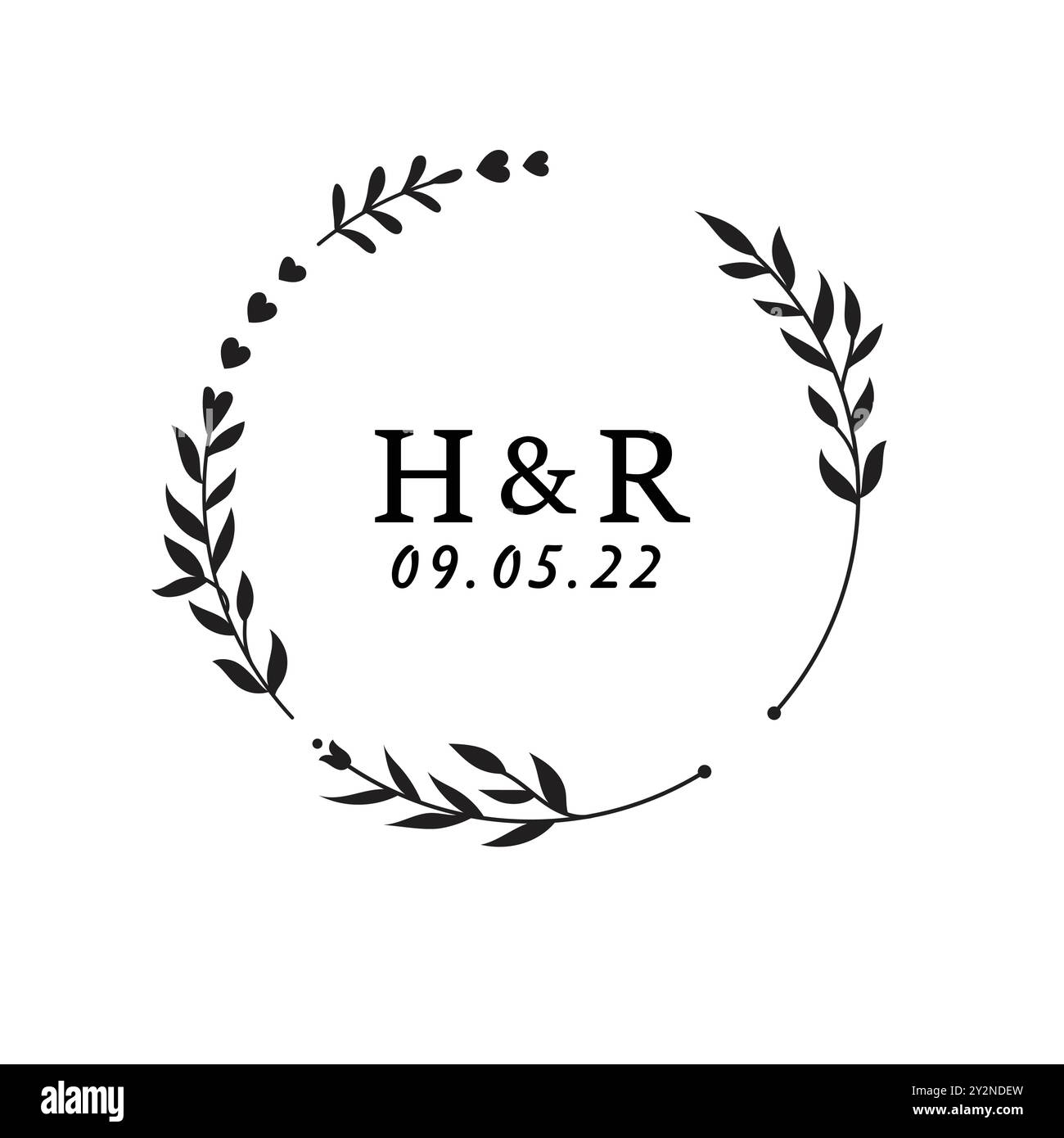 circle Floral frames and borders vector illustration, circle frames for ...