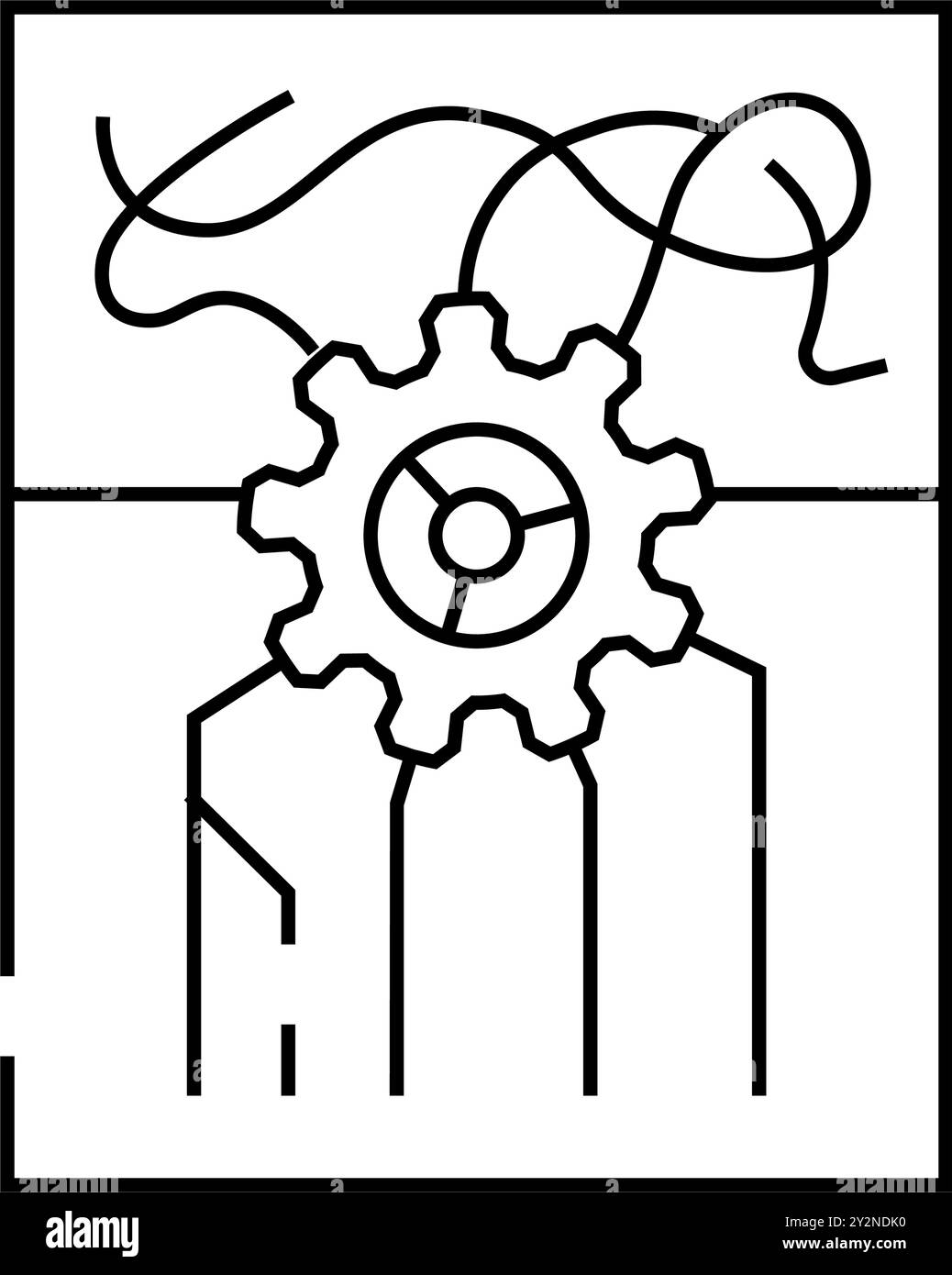 standardization business process line icon vector illustration Stock ...