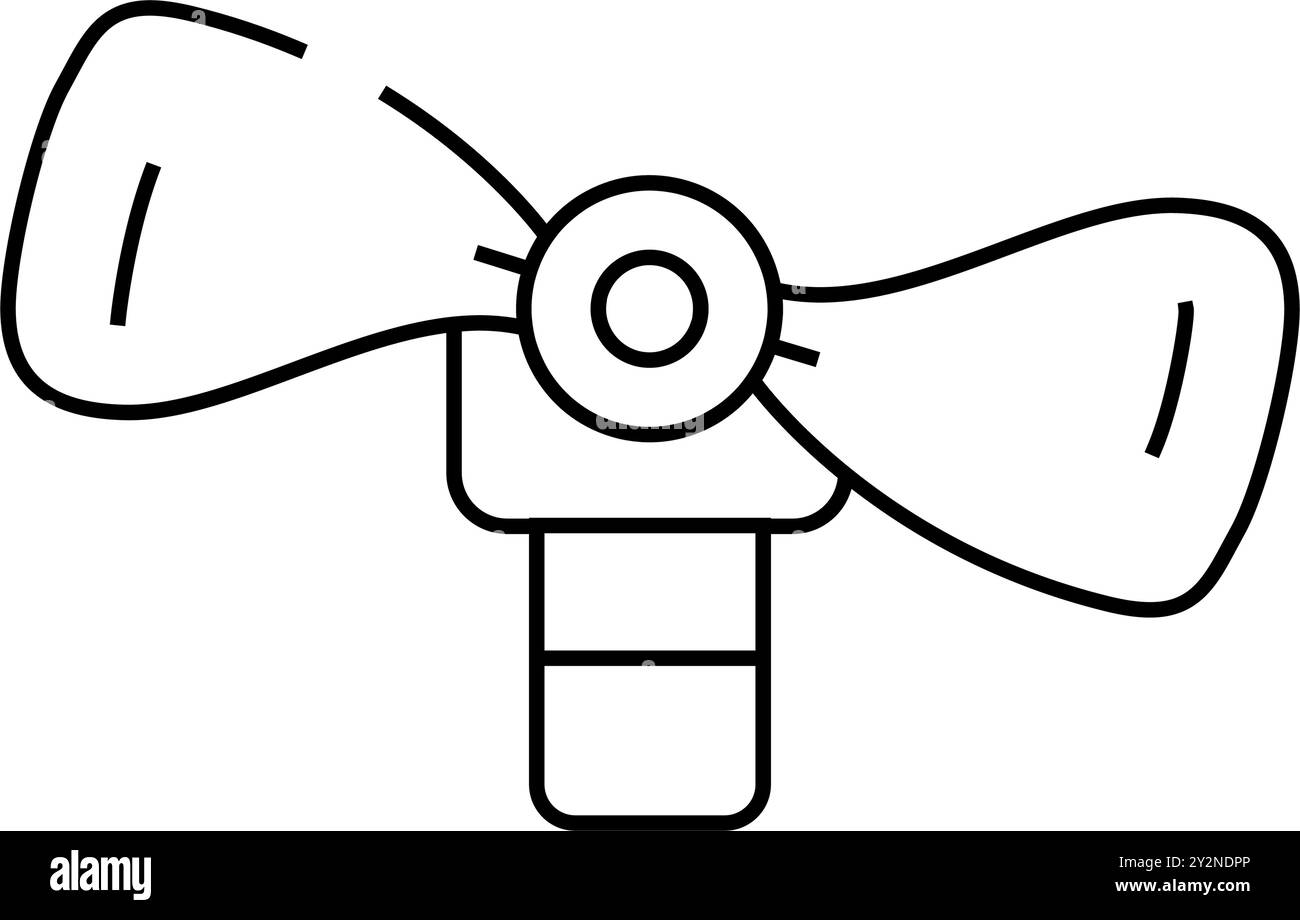 fan connect to mobile phone line icon vector illustration Stock Vector ...