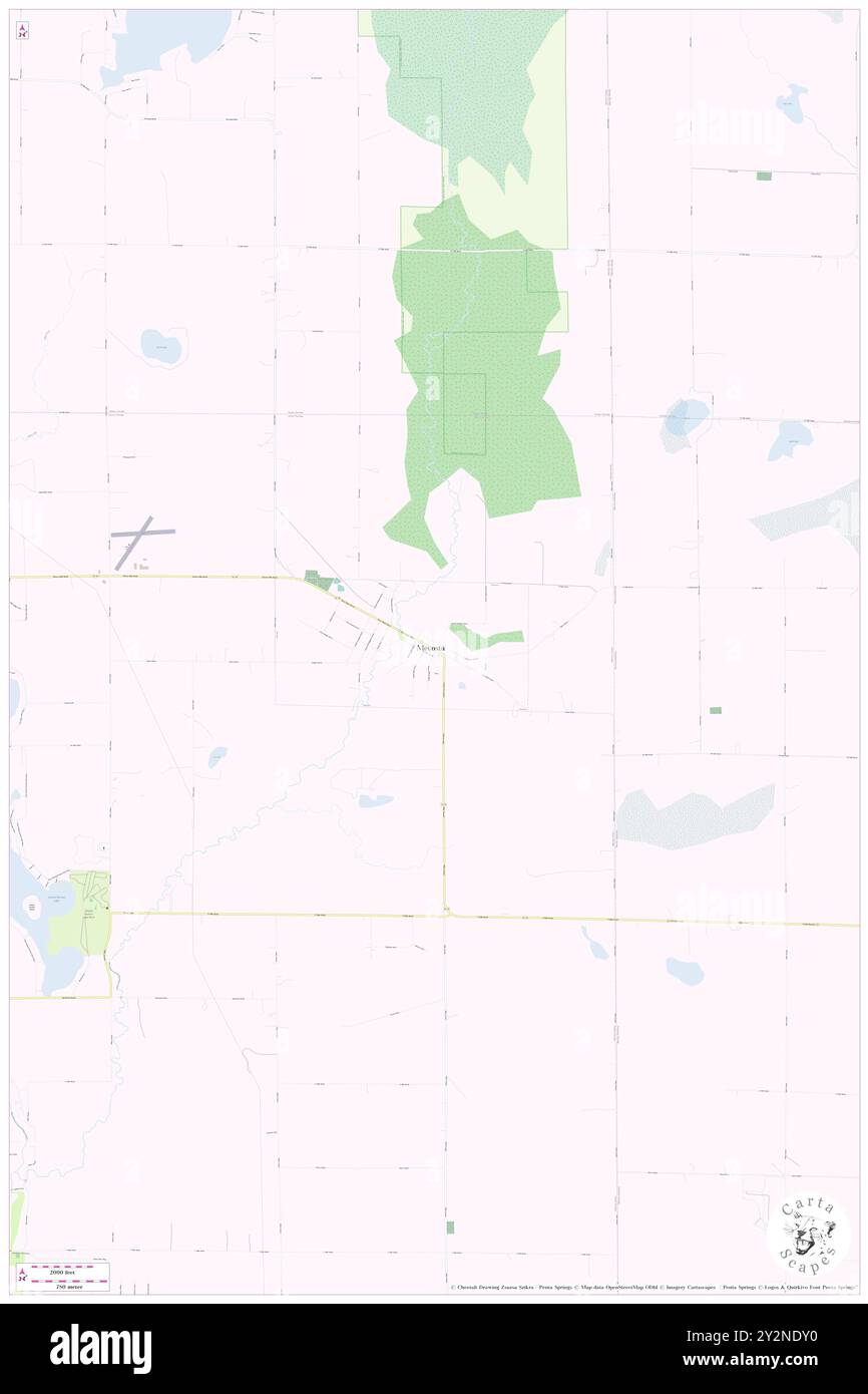 Mecosta county map Cut Out Stock Images & Pictures - Alamy