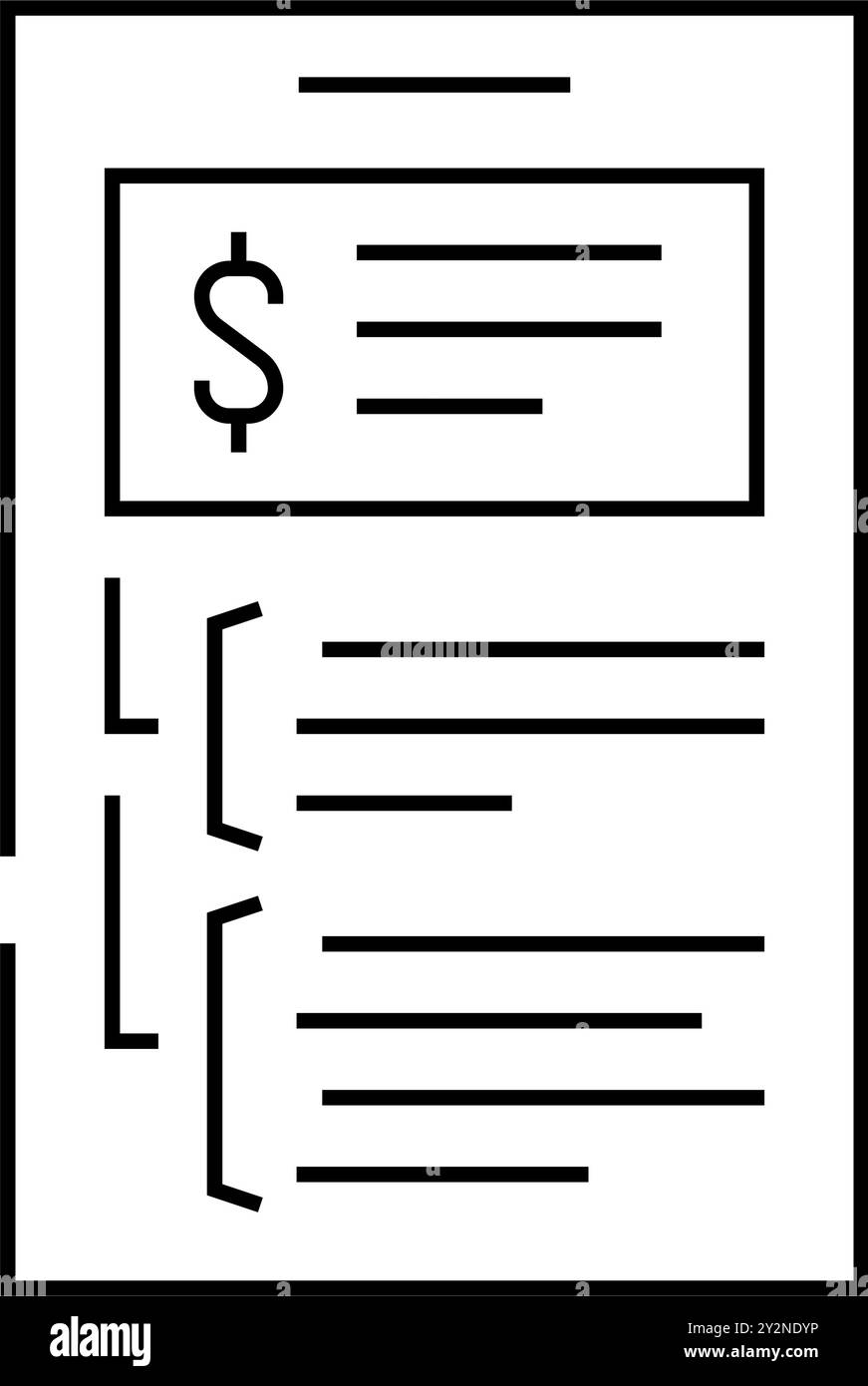 budgeting business process line icon vector illustration Stock Vector Image & Art - Alamy