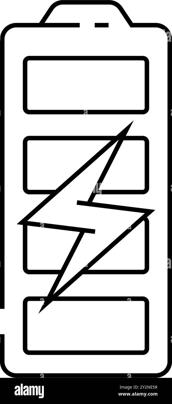 pre charged label product caution line icon vector illustration Stock ...