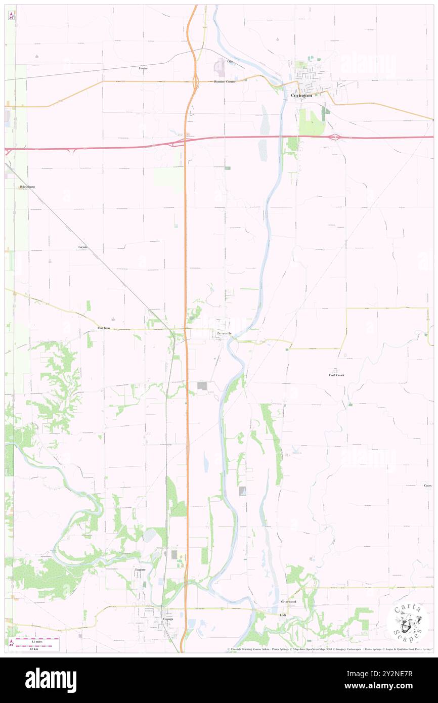 Vermillion county map Cut Out Stock Images & Pictures - Alamy