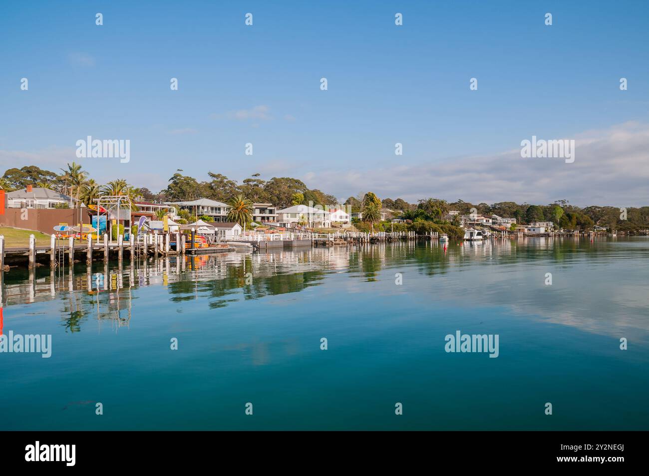Beach front, Huskisson, NSW, Australia Stock Photo - Alamy