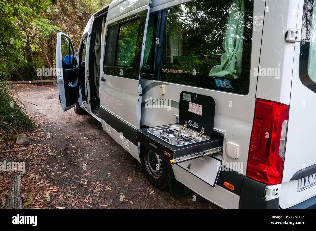 campervan gas stove, gas barbecue, slide outs for campervan, Green ...