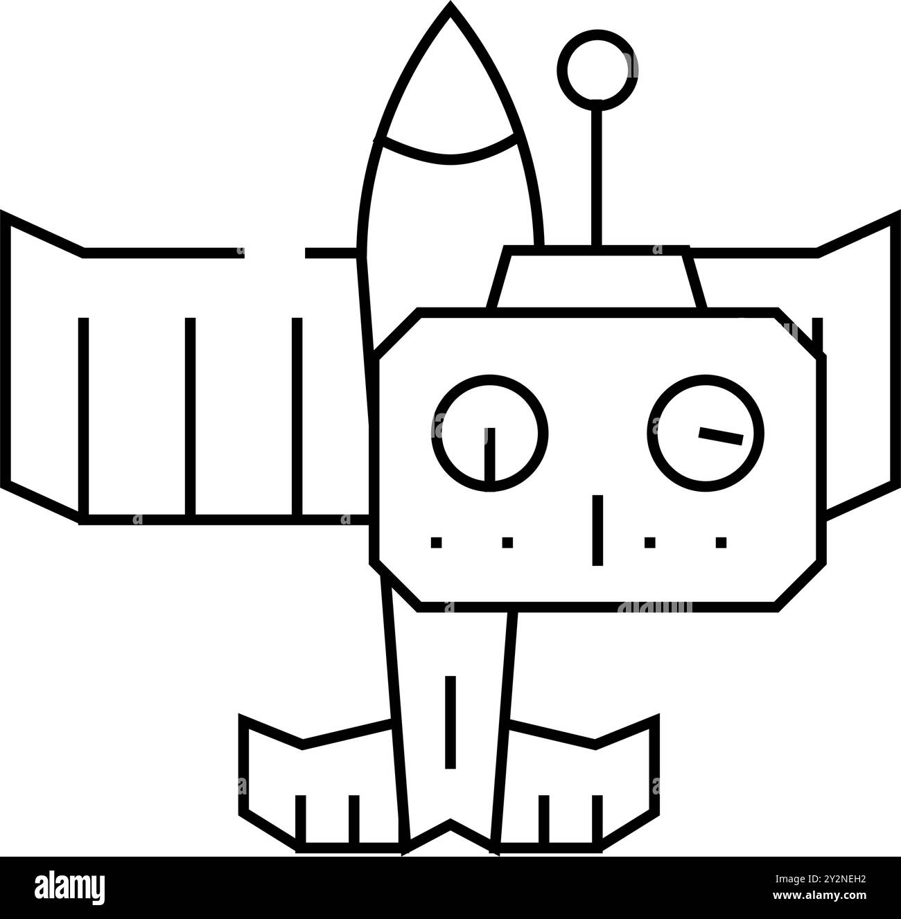 air simulation line icon vector illustration Stock Vector Image & Art ...