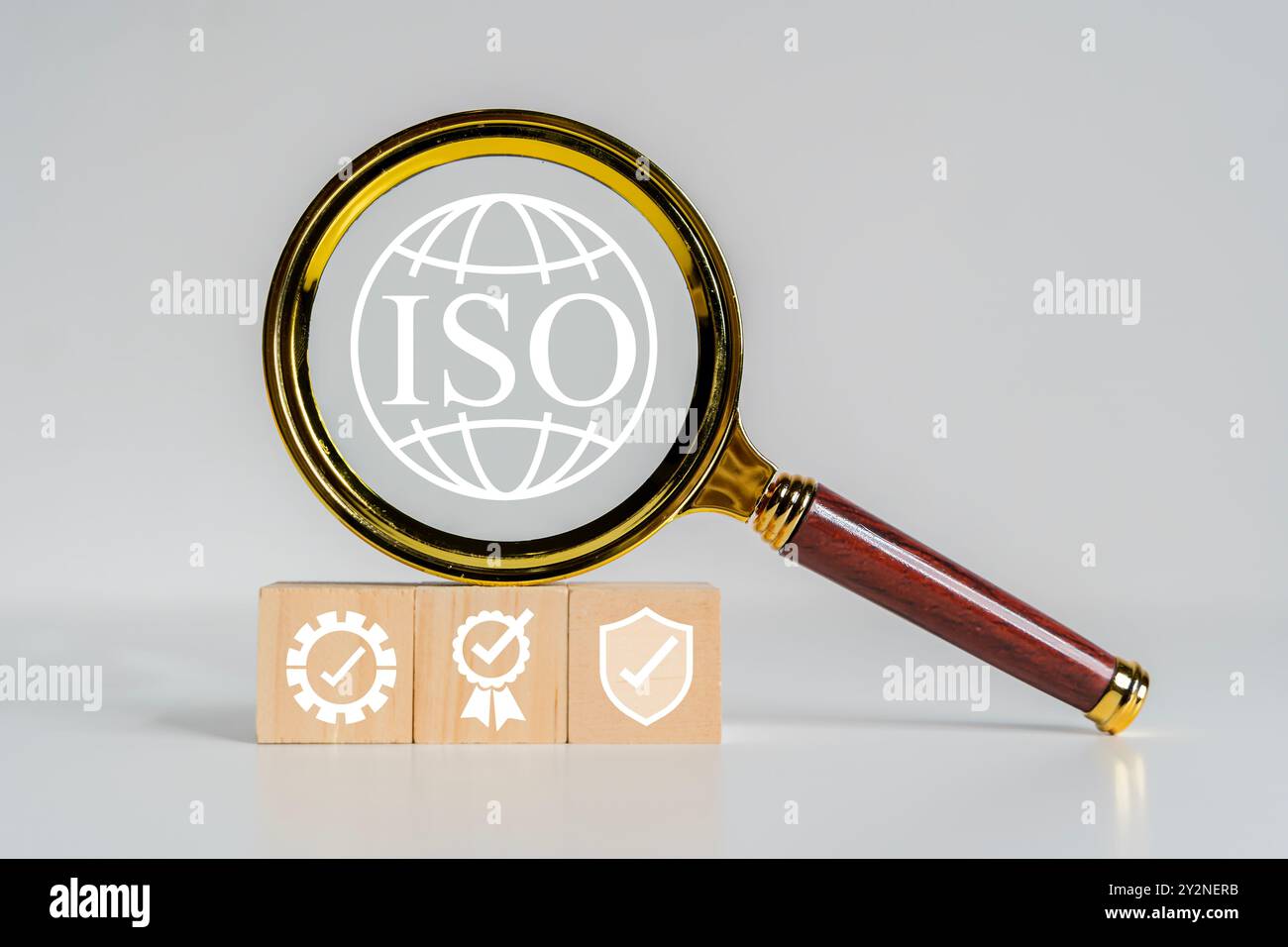 Standards quality control certification business. check mark symbol ...