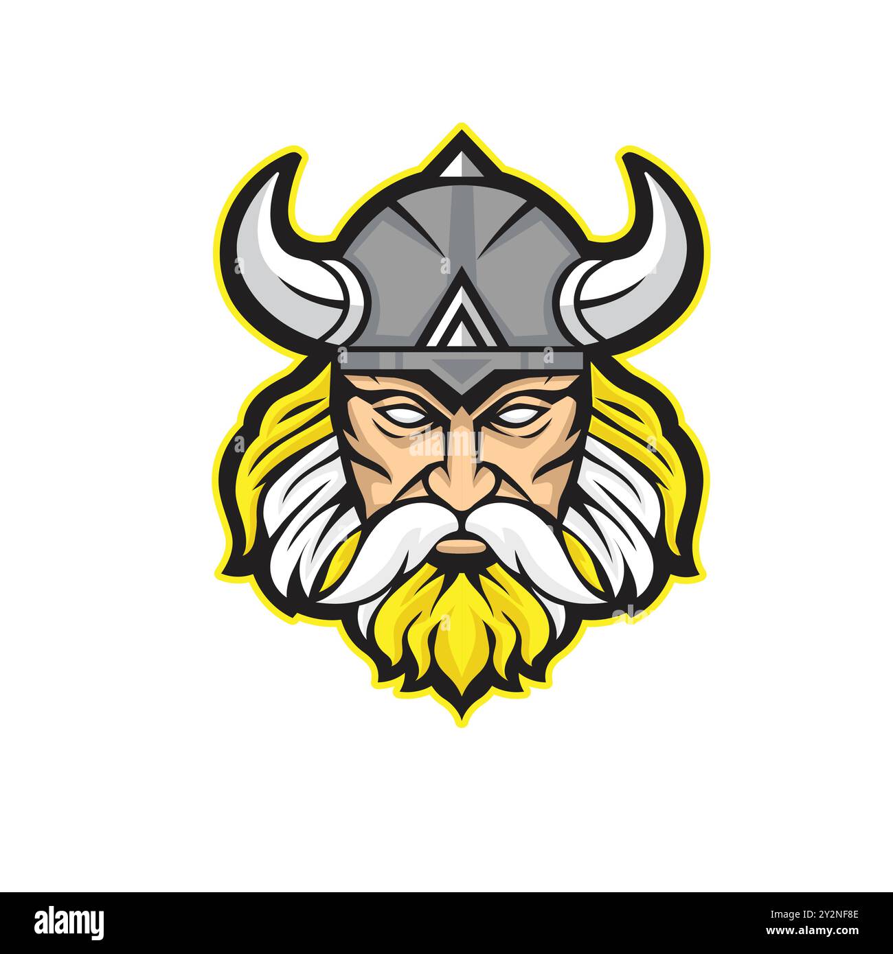 viking warrior head mascot colorful vector illustration Stock Vector ...