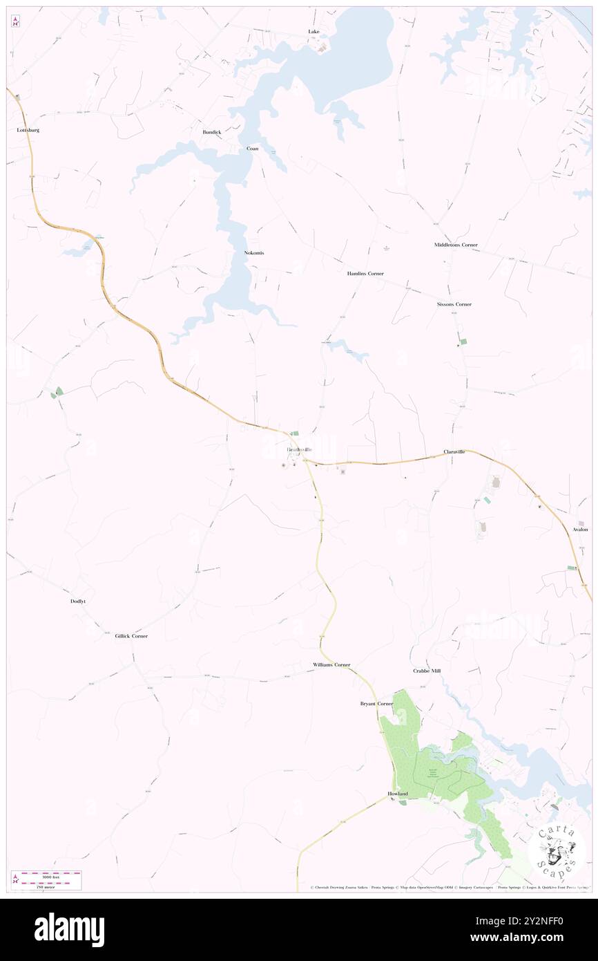 Map of heathsville Cut Out Stock Images & Pictures - Alamy