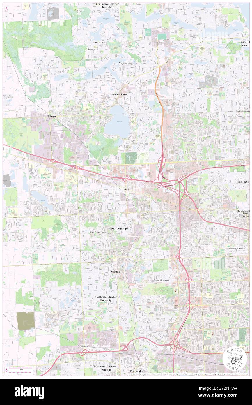 Novi michigan map Cut Out Stock Images & Pictures - Alamy
