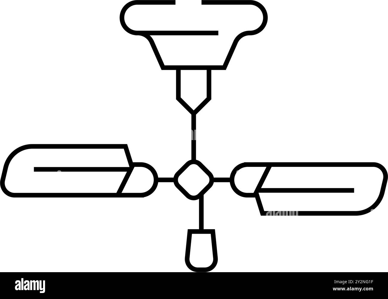 Ceiling fan outline hi-res stock photography and images - Alamy