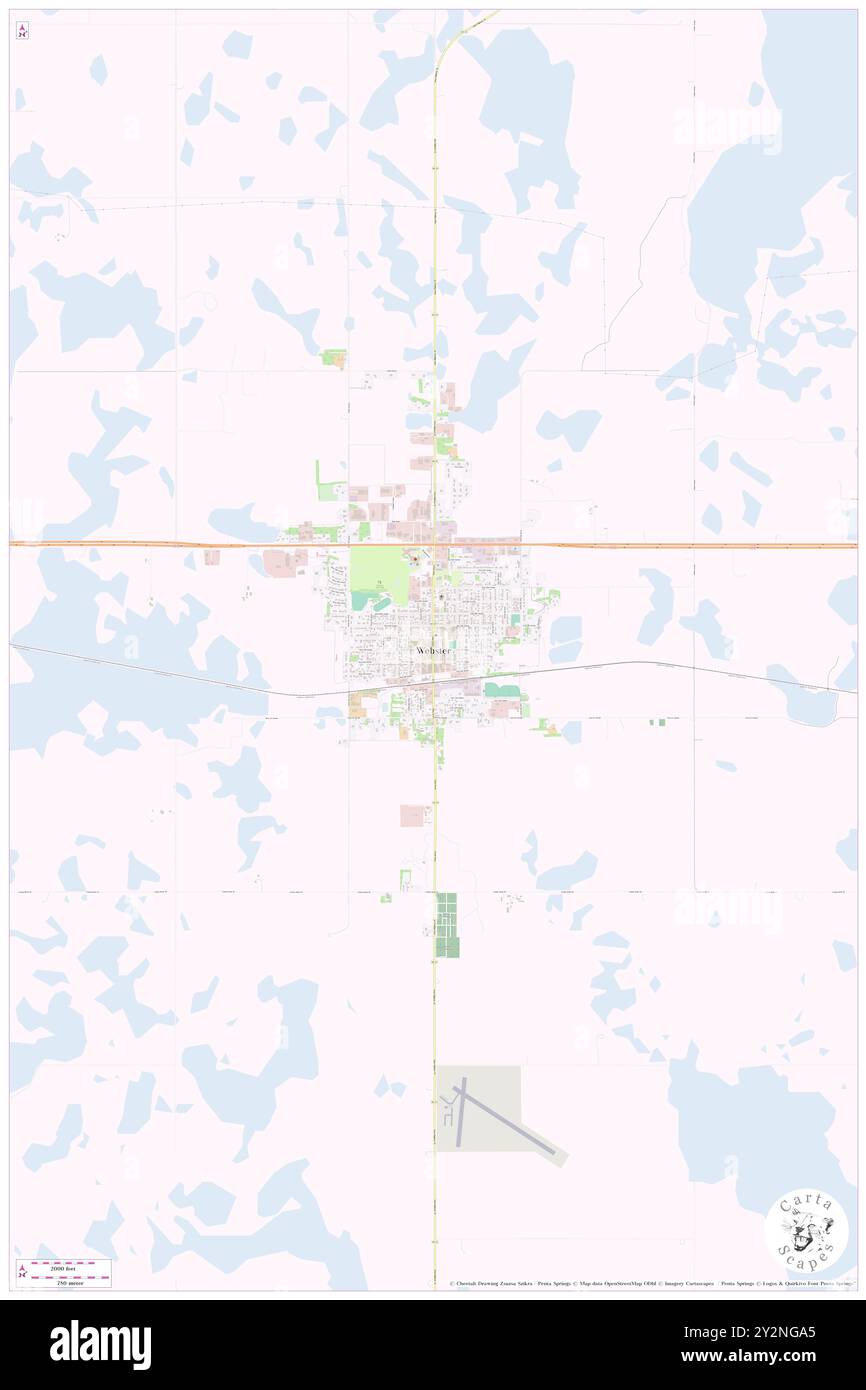 Map of webster south dakota Cut Out Stock Images & Pictures - Alamy