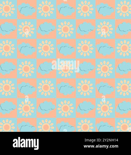 Sun pattern seamless in Stock Vector Images - Alamy