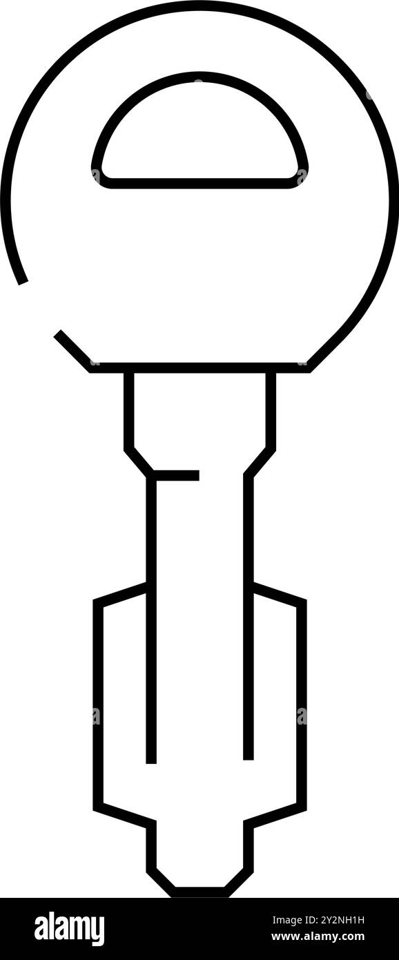 tibble key line icon vector illustration Stock Vector Image & Art - Alamy