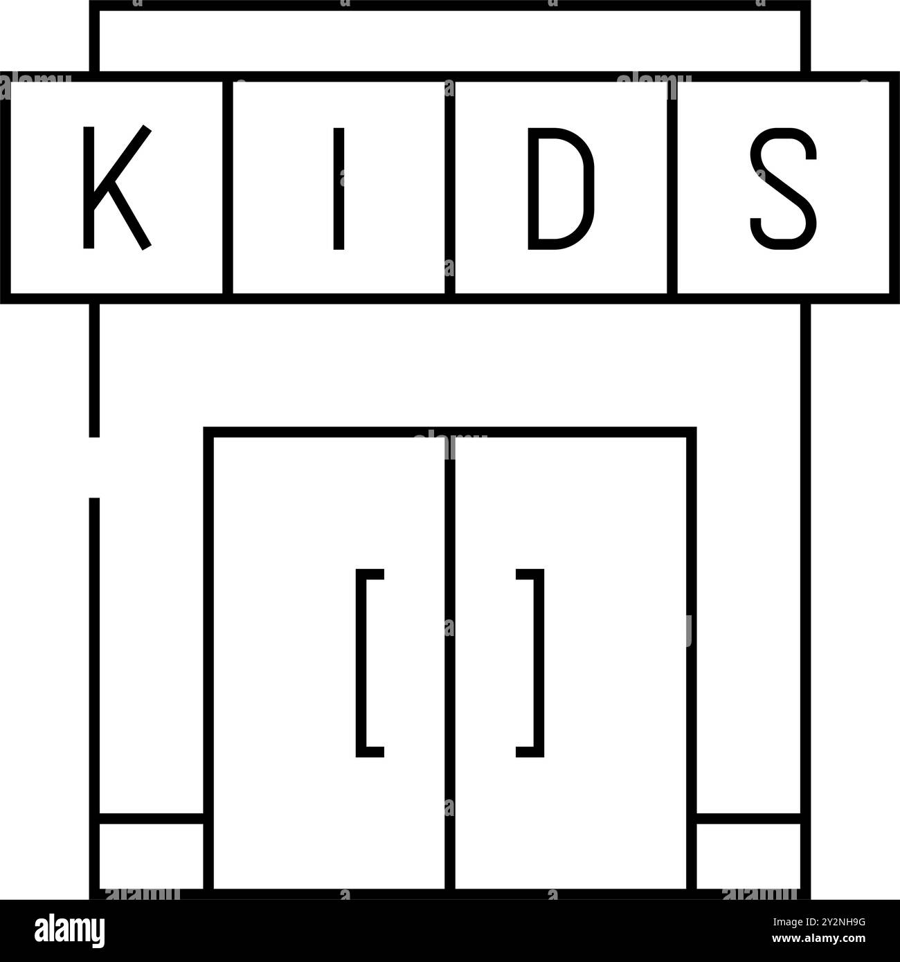 child center line icon vector illustration Stock Vector Image & Art - Alamy