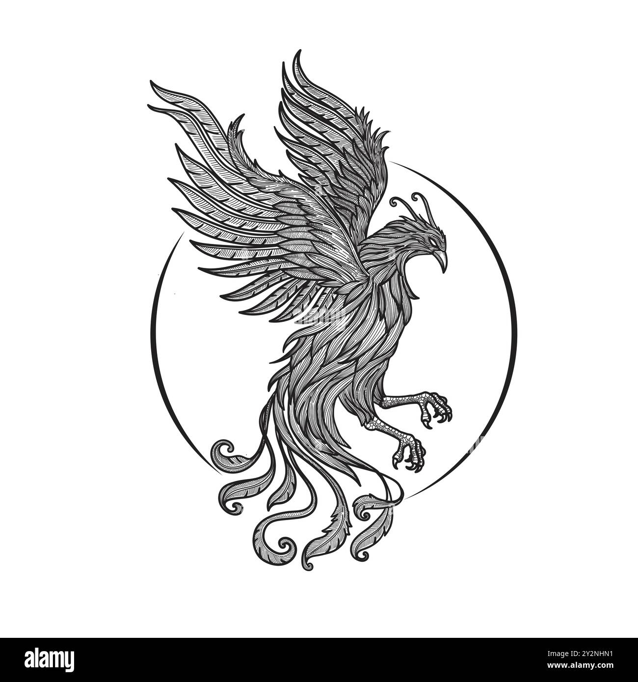 Firebird feather Stock Vector Images - Alamy