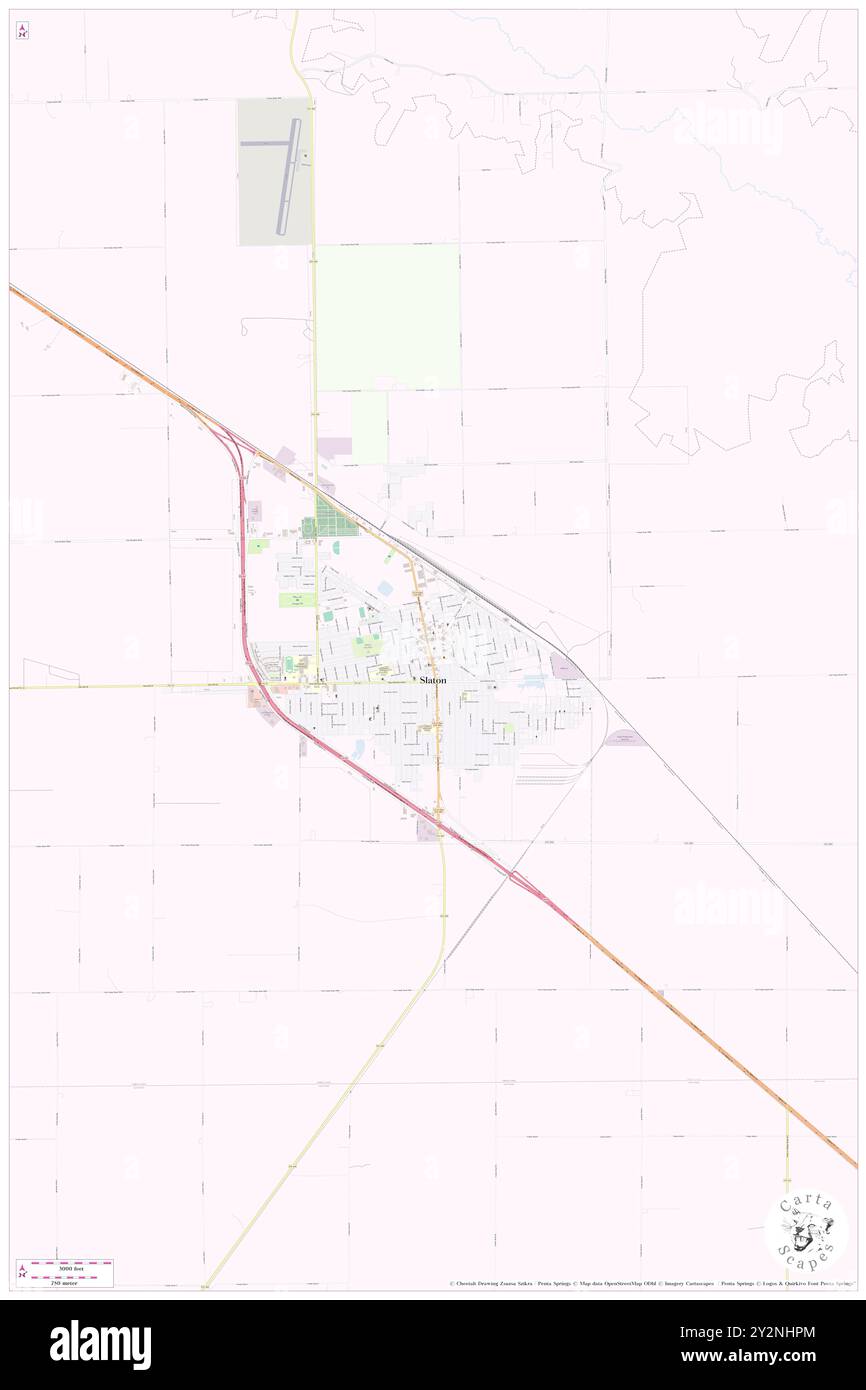 Map of slaton Cut Out Stock Images & Pictures - Alamy