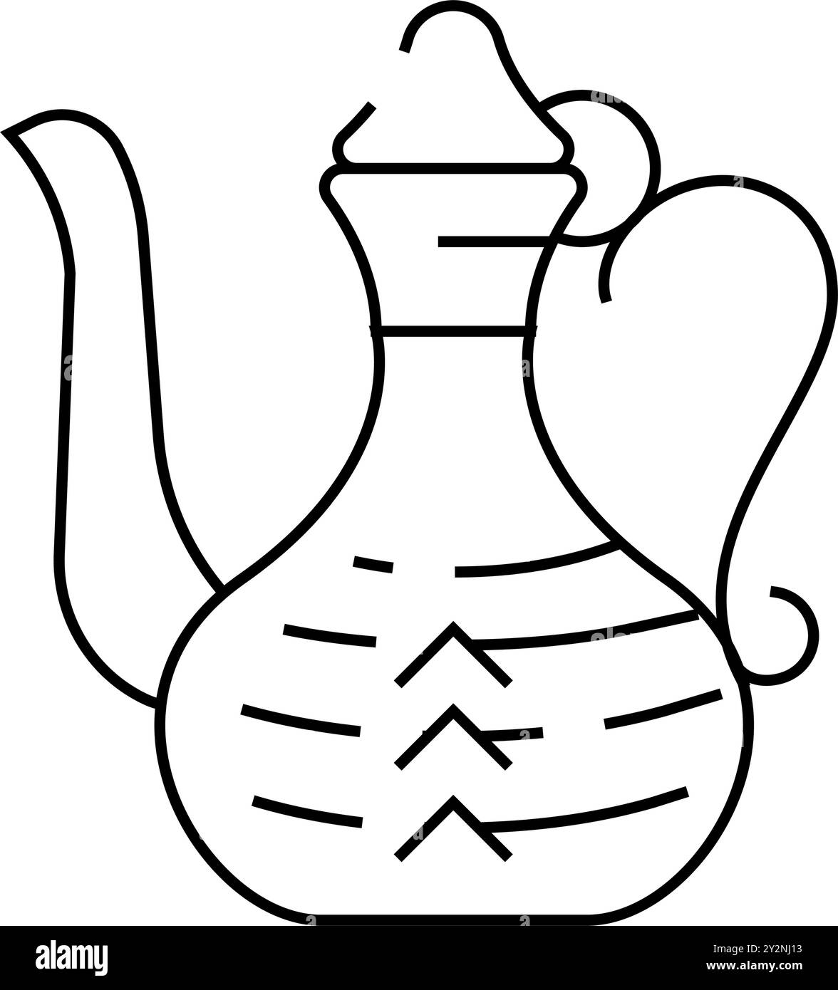 Arabic antique pottery jug Black and White Stock Photos & Images - Alamy