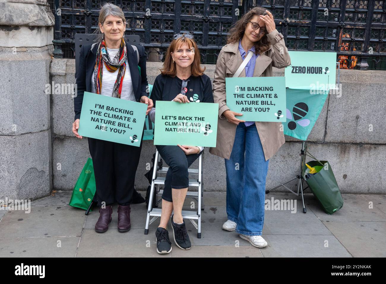 London, UK. 10th September, 2024. Climate activists from Zero Hour ...