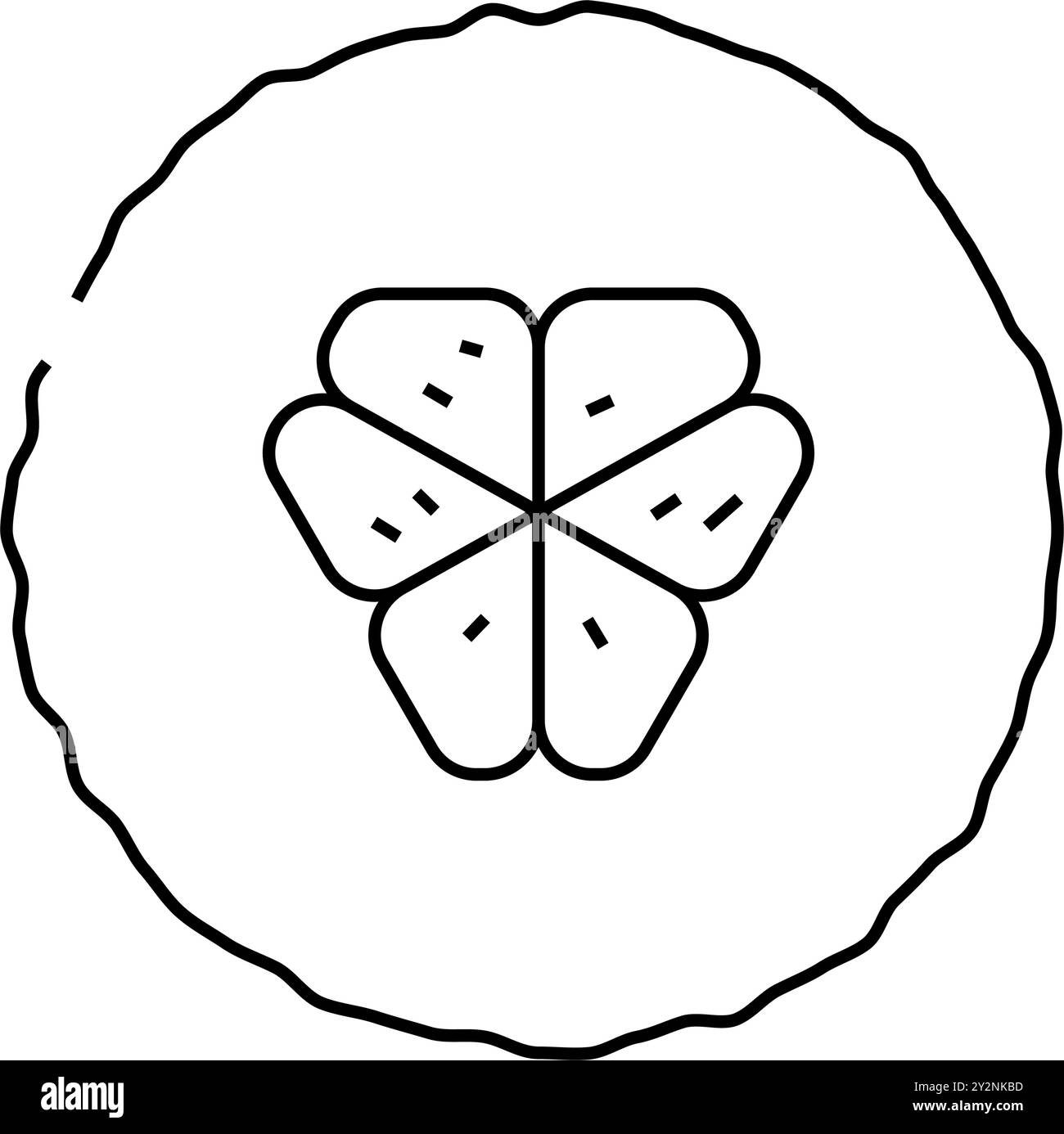 cut cucumber line icon vector illustration Stock Vector Image & Art - Alamy