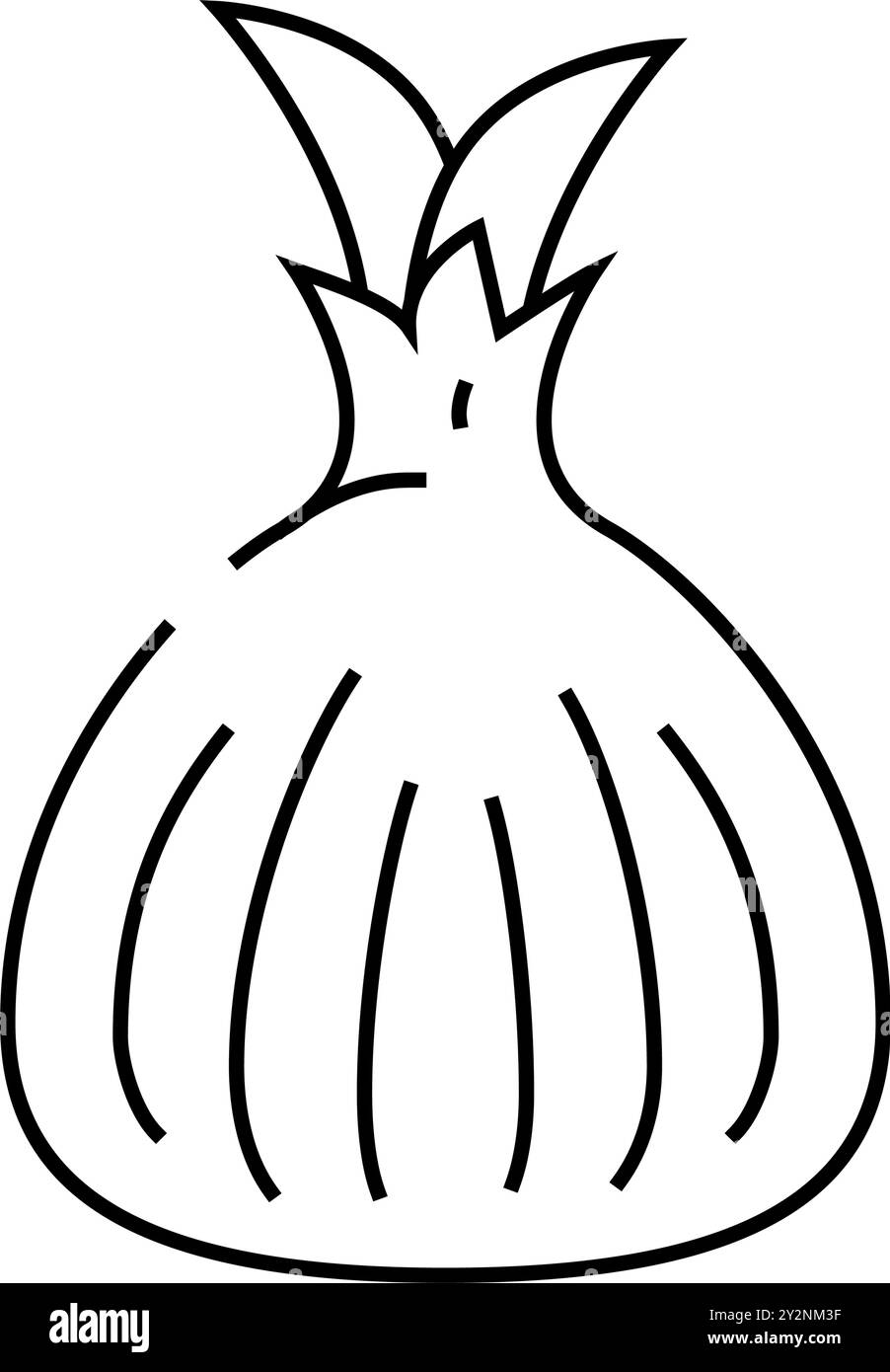 onion yellow line icon vector illustration Stock Vector Image & Art - Alamy