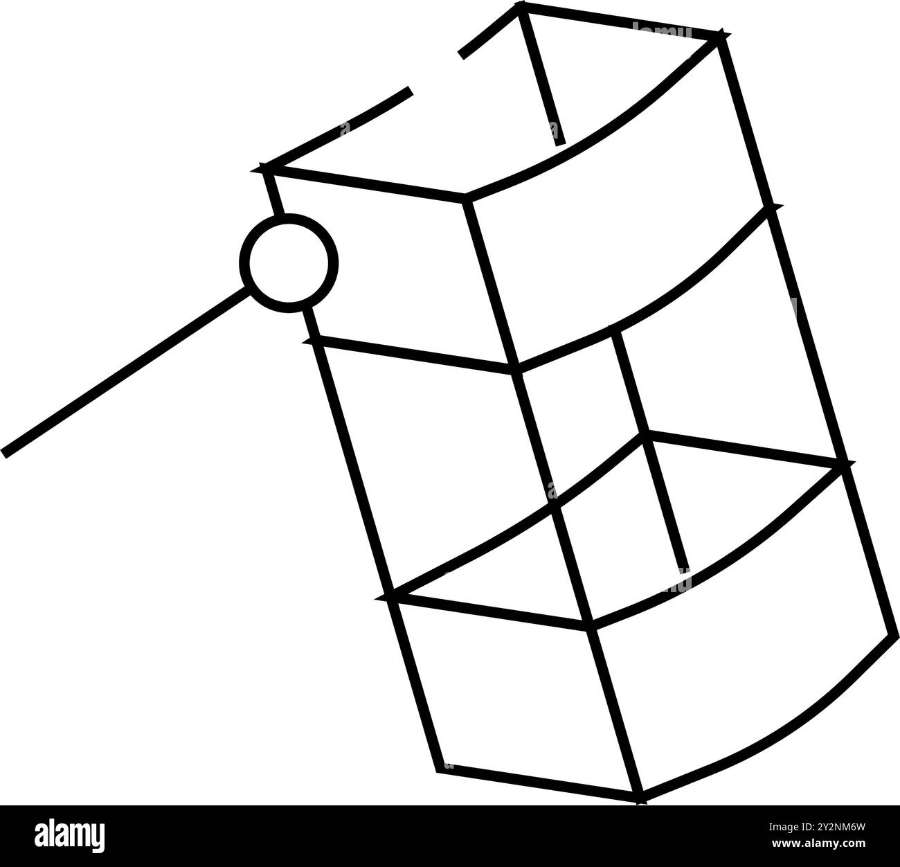 box kite fly line icon vector illustration Stock Vector Image & Art - Alamy