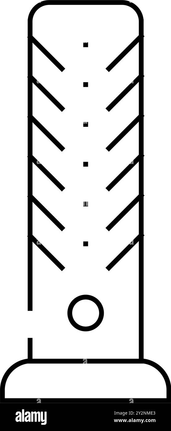 column fan line icon vector illustration Stock Vector Image & Art - Alamy