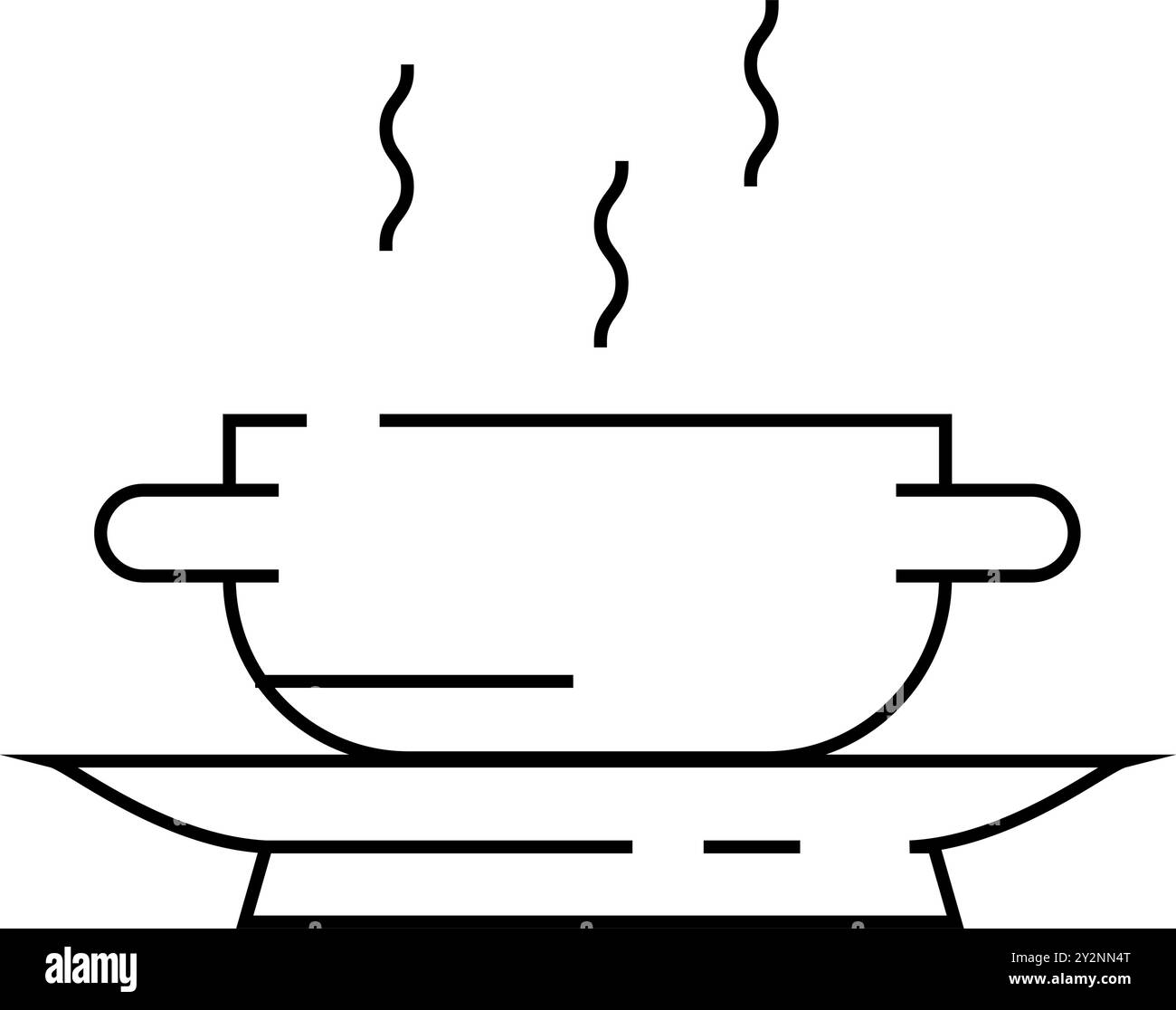 cabbage soup line icon vector illustration Stock Vector Image & Art - Alamy