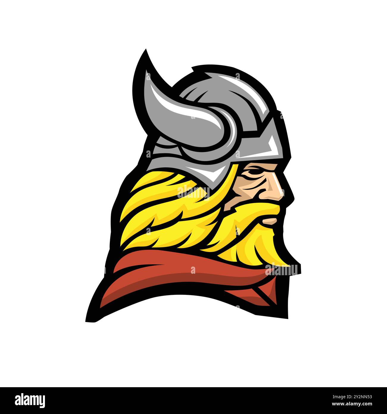 viking warrior head mascot colorful vector illustration Stock Vector ...
