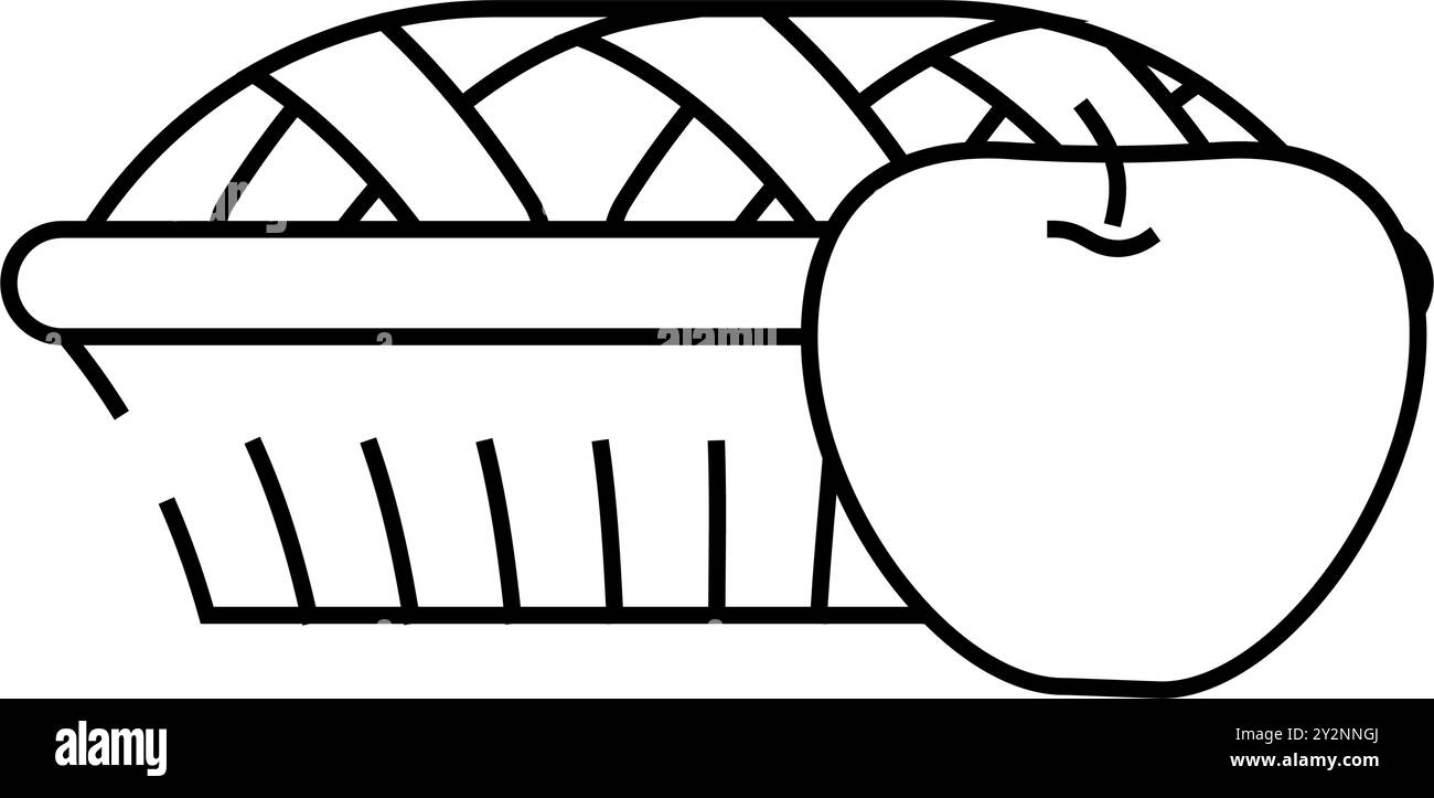 apple pie line icon vector illustration Stock Vector Image & Art - Alamy