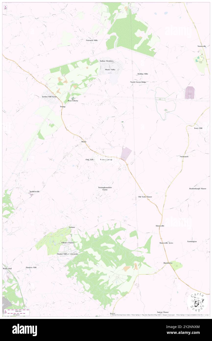 Map of walnut springs hi-res stock photography and images - Alamy
