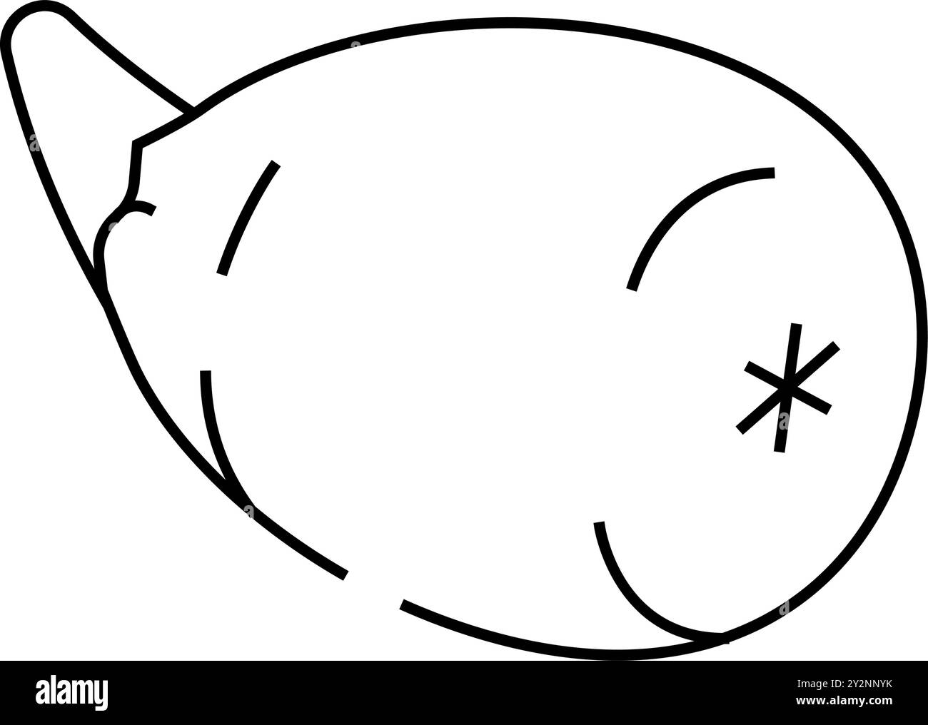 stuffed olive line icon vector illustration Stock Vector Image & Art ...