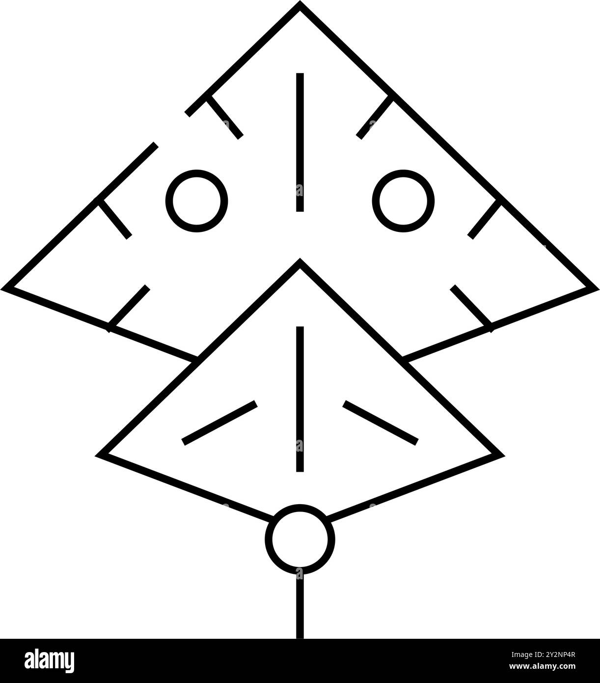 japanese kite line icon vector illustration Stock Vector Image & Art ...