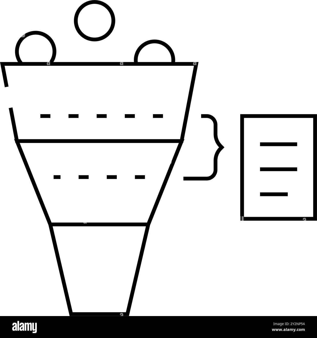 lead qualification line icon vector illustration Stock Vector Image ...