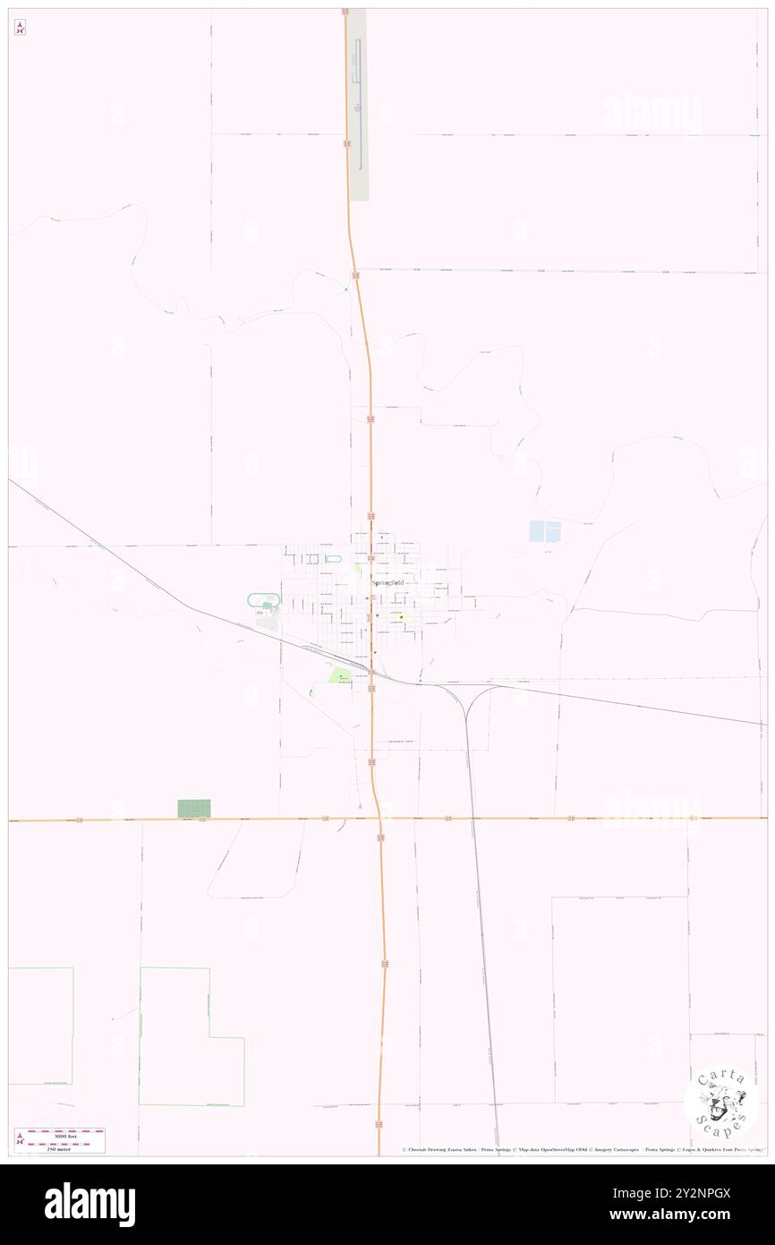 Springfield, Baca County, US, United States, Colorado, N 37 24' 30'', S ...
