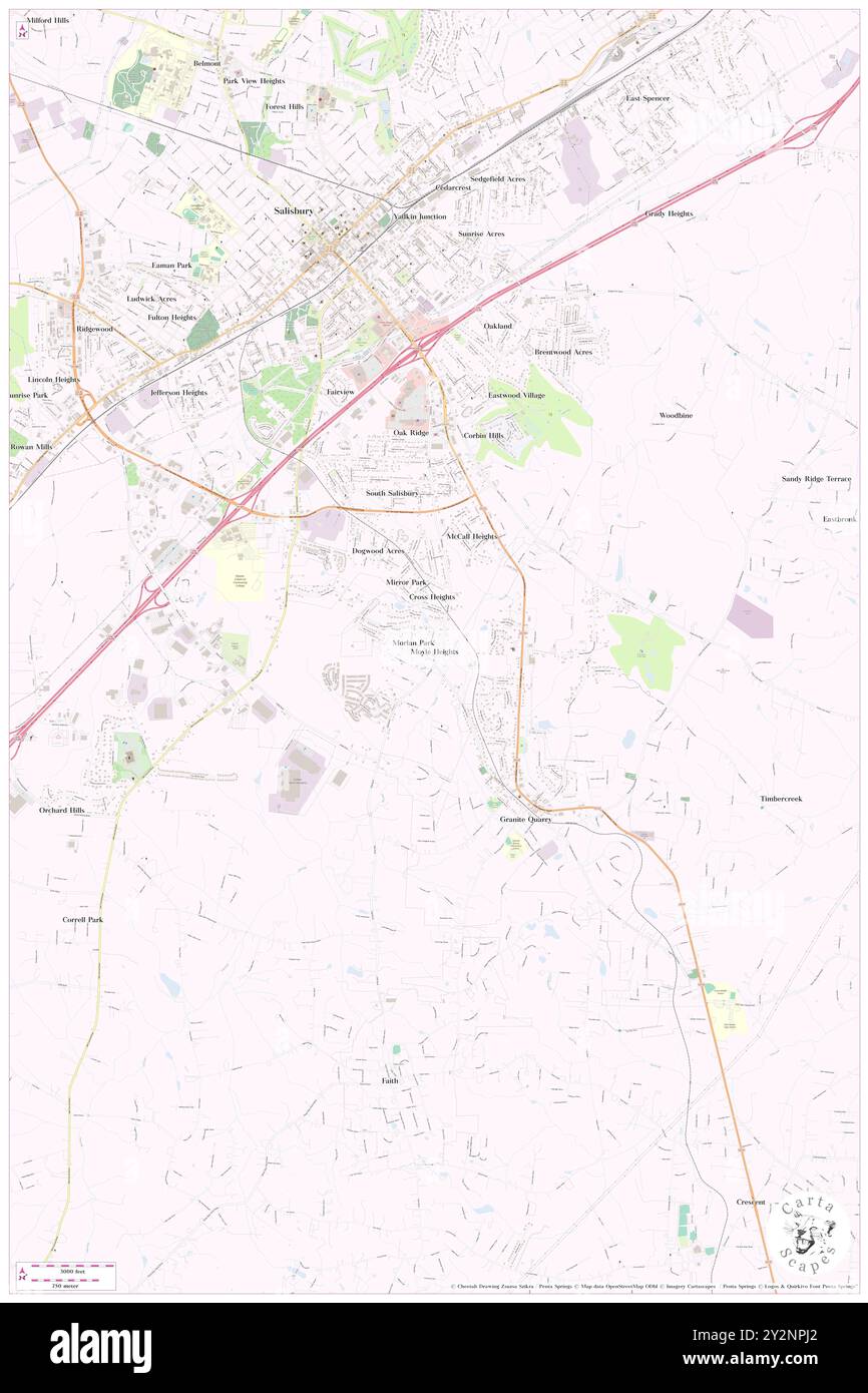 Moyle Heights, Rowan County, US, United States, North Carolina, N 35 37 ...