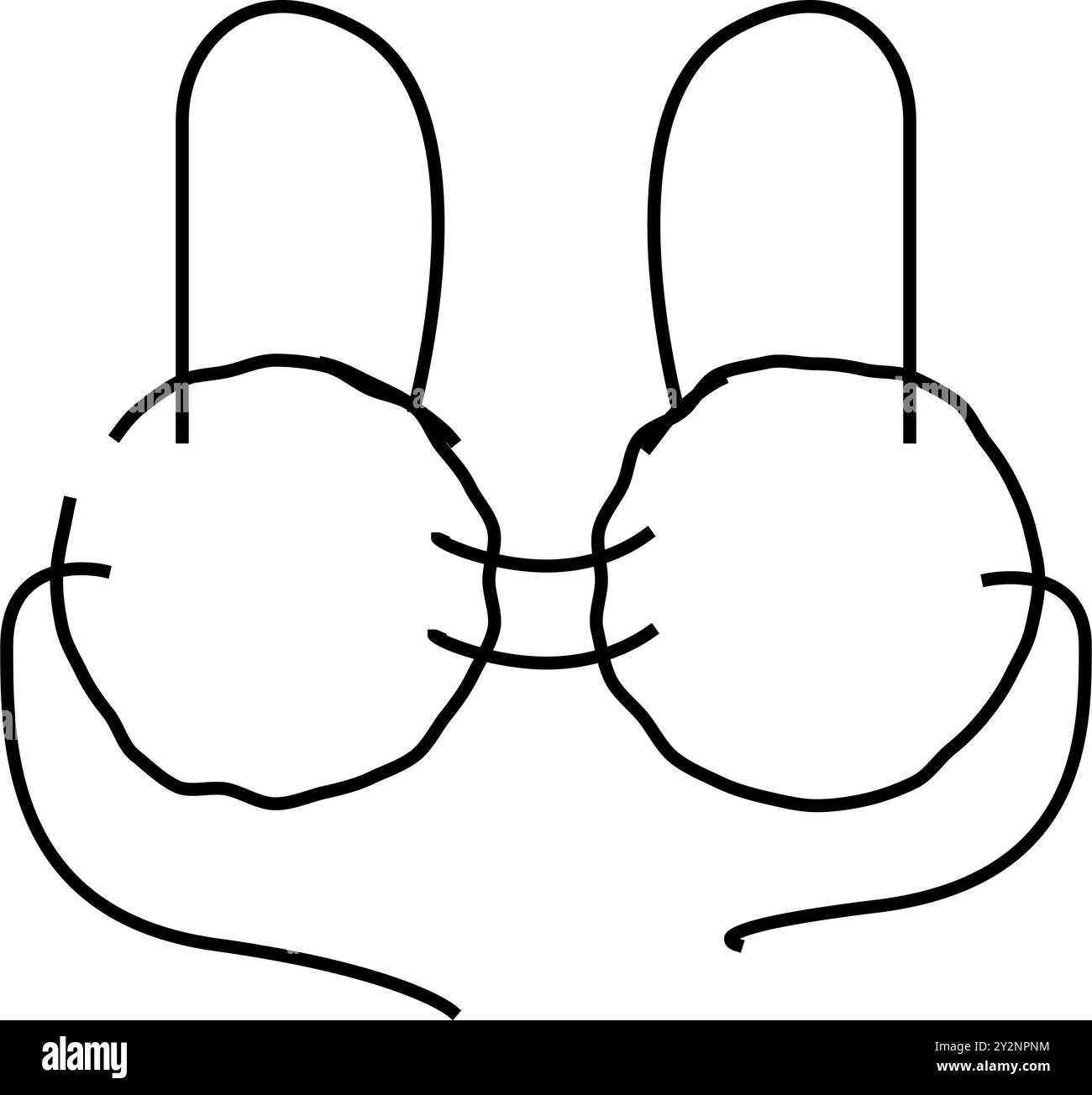 bra coconut tropical line icon vector illustration Stock Vector Image ...