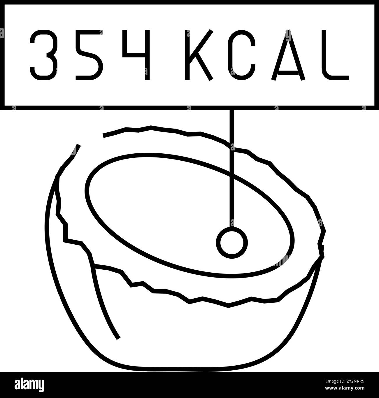 nutritional energy value line icon vector illustration Stock Vector ...