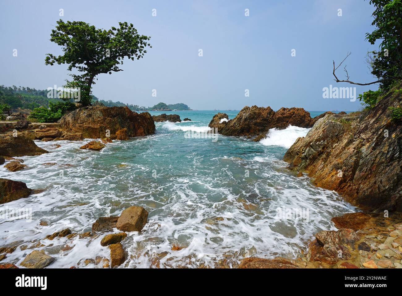 Pantai Marina Beach, Kalianda, Lampung, Sumatera, Indonesia Stock Photo ...