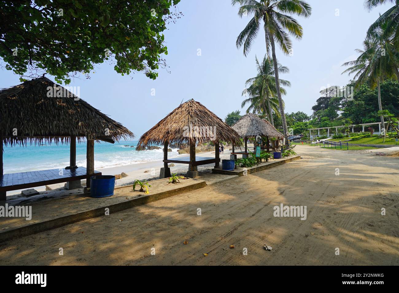 Pantai Marina Beach, Kalianda, Lampung, Sumatera, Indonesia Stock Photo ...