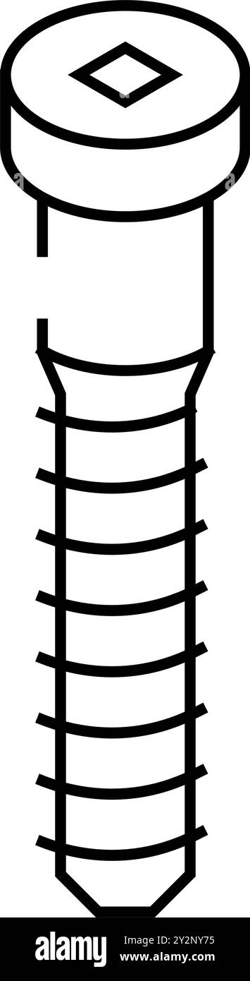 screw boards assembly line icon vector illustration Stock Vector Image ...