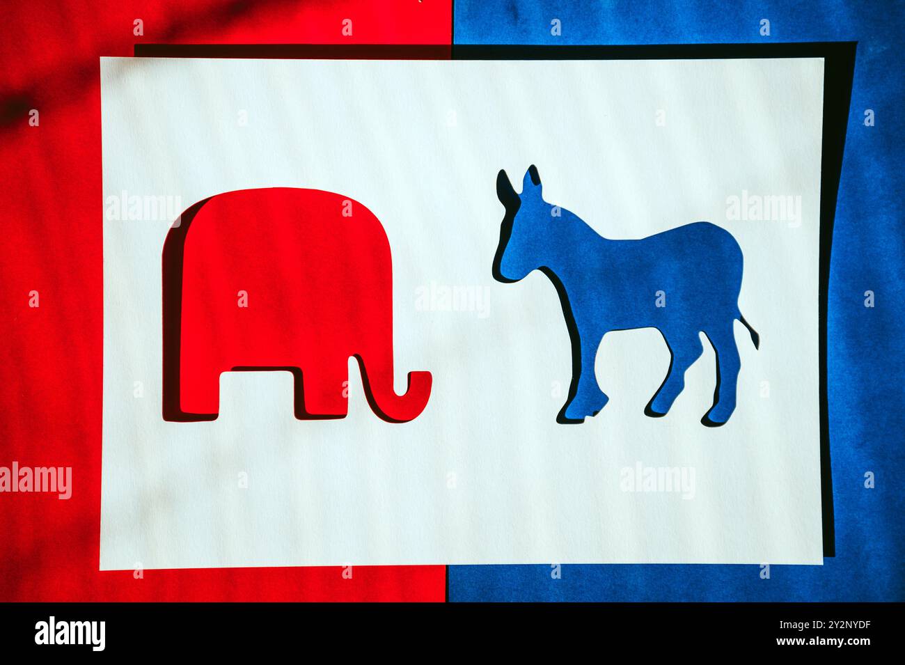Red Elephant and Blue Donkey Locked in Rivalry for U.S. Presidential ...